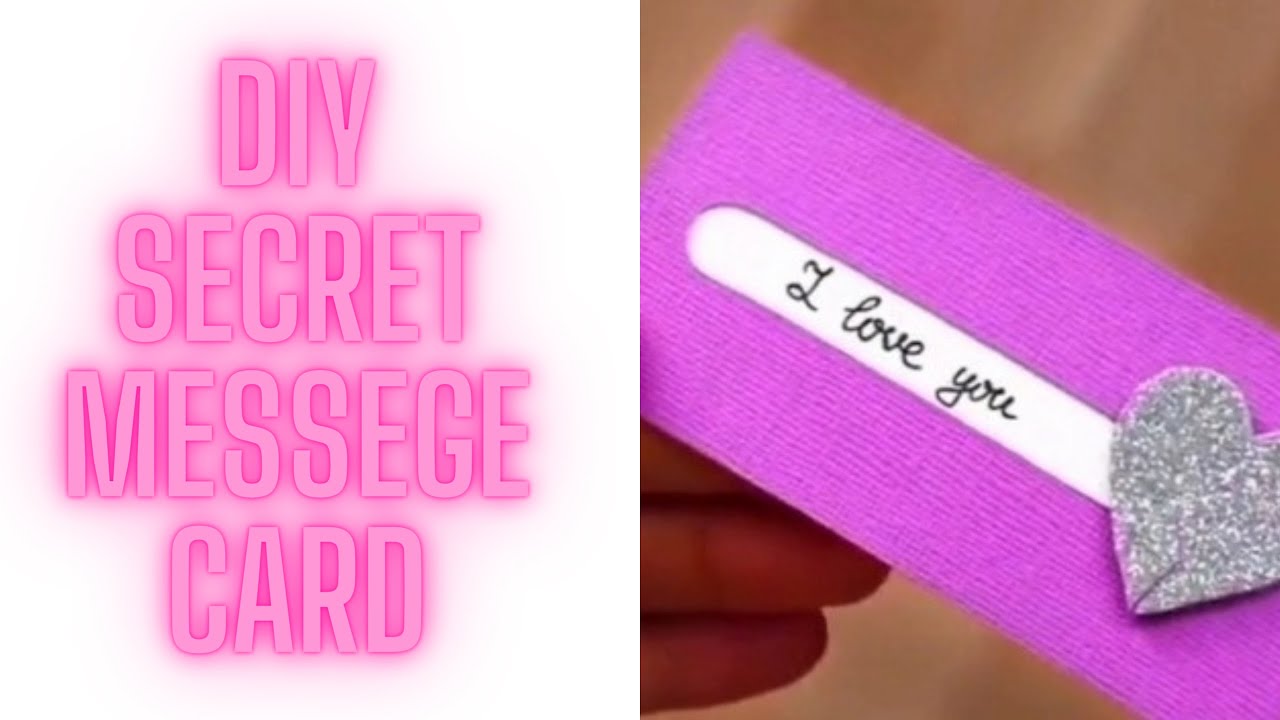 Diy Secret message card. - YouTube