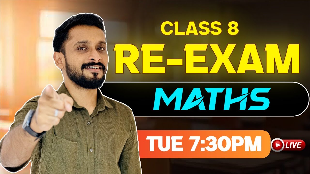 Class 8 Maths | Re-exam Booster Session | Exam Winner - YouTube