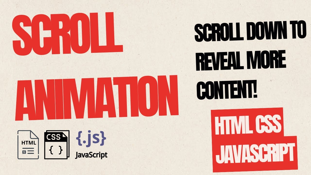 Css Scroll Animation Html Css Javascript Page Scroll Animation Effect 8629
