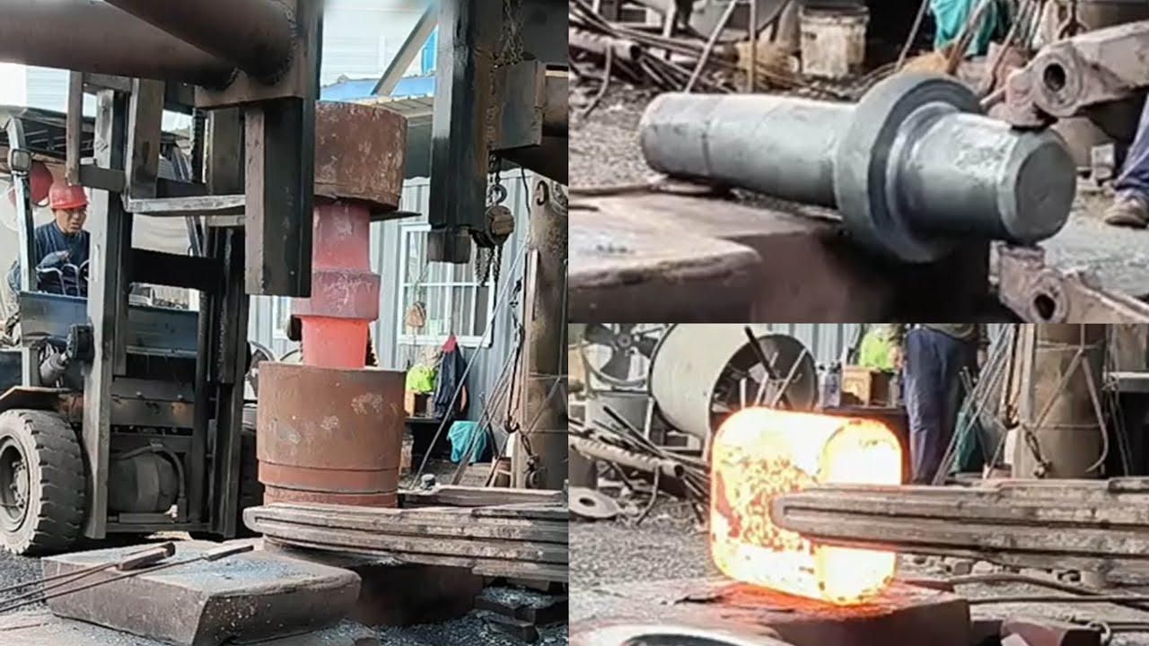 Amazing Forging Process of a Large Shaft | Machinery Sounds | Art of ...