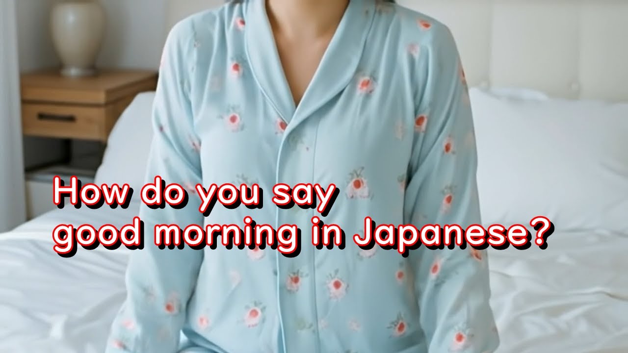 How do you say “Good morning” in Japanese? - YouTube
