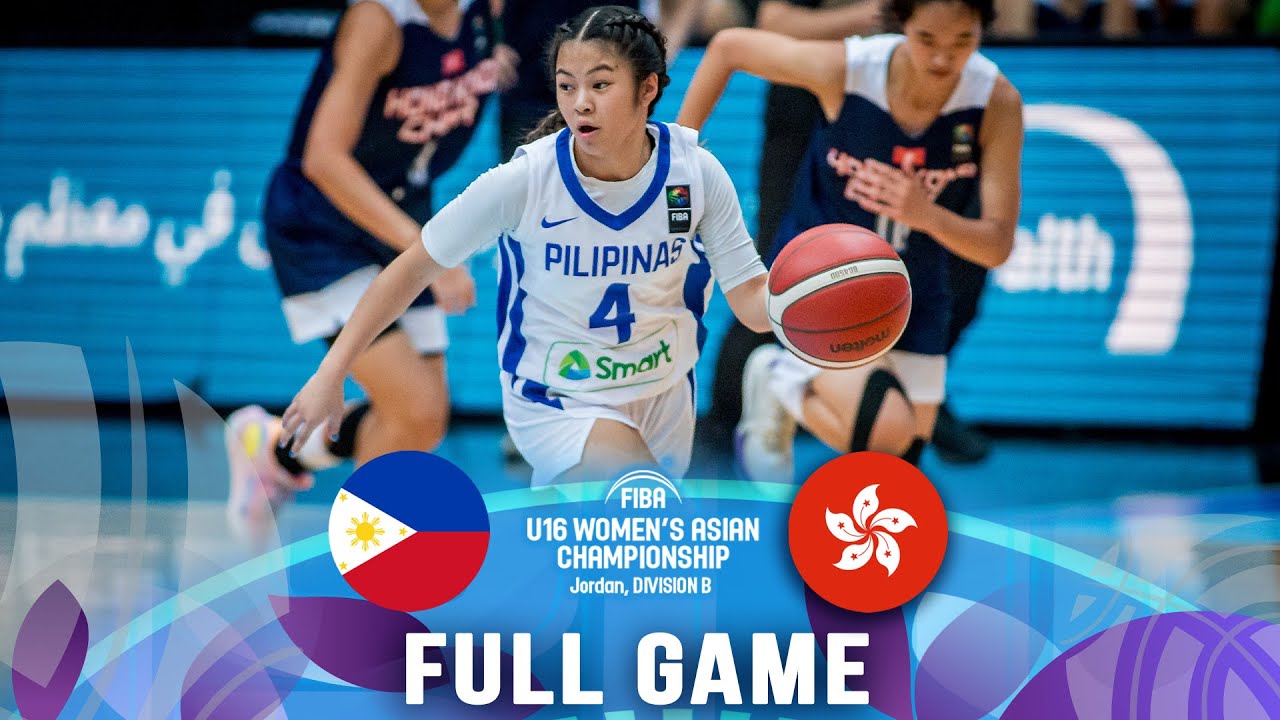 Philippines v Hong Kong | Full Basketball Game | FIBA U16 Women's Asian ...