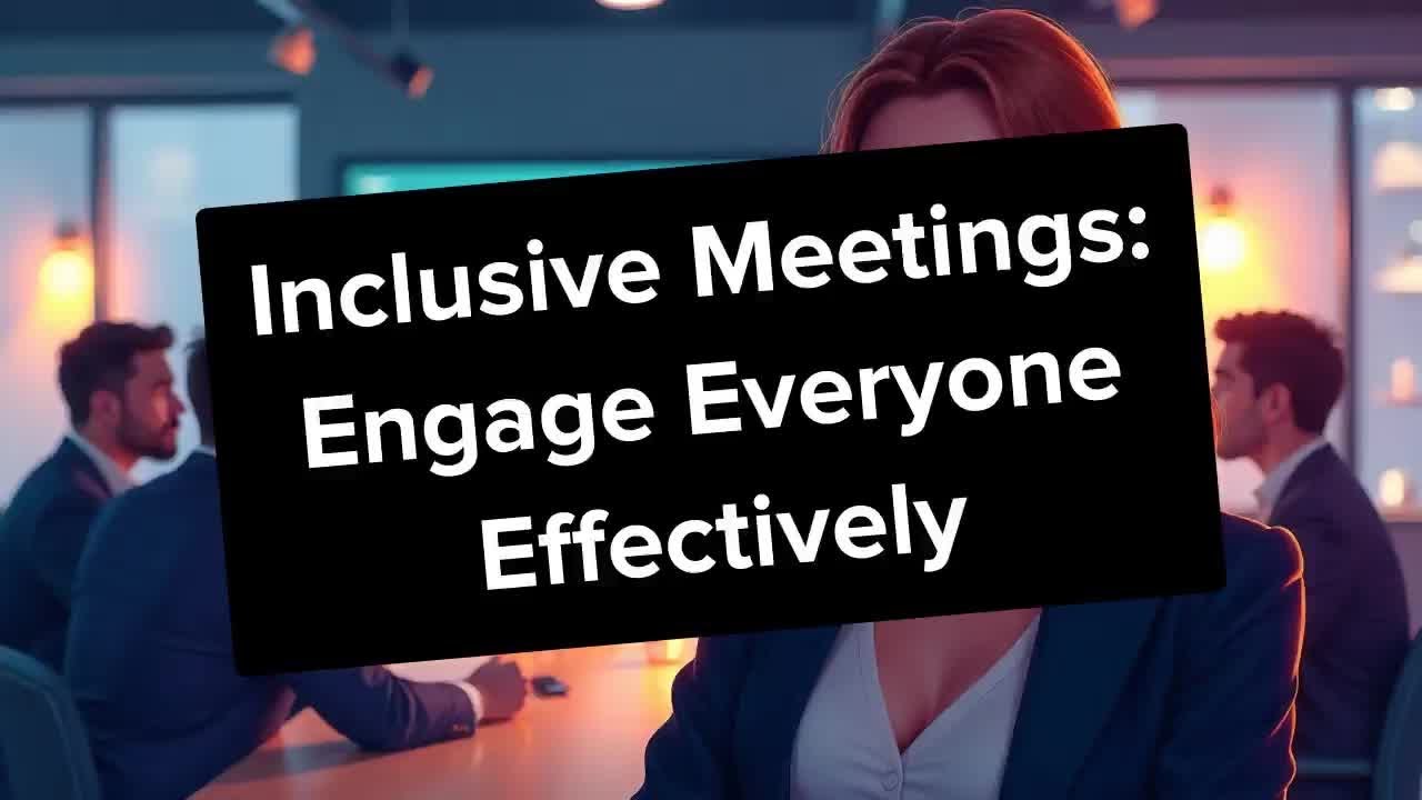 Inclusive Meetings: Engage Everyone Effectively - YouTube