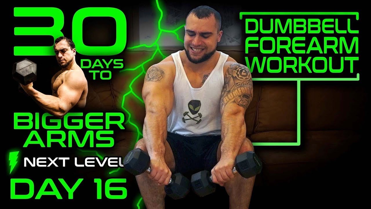 Intense Forearm Dumbbell Workout | 30 Days of Dumbbell Workouts At Home ...
