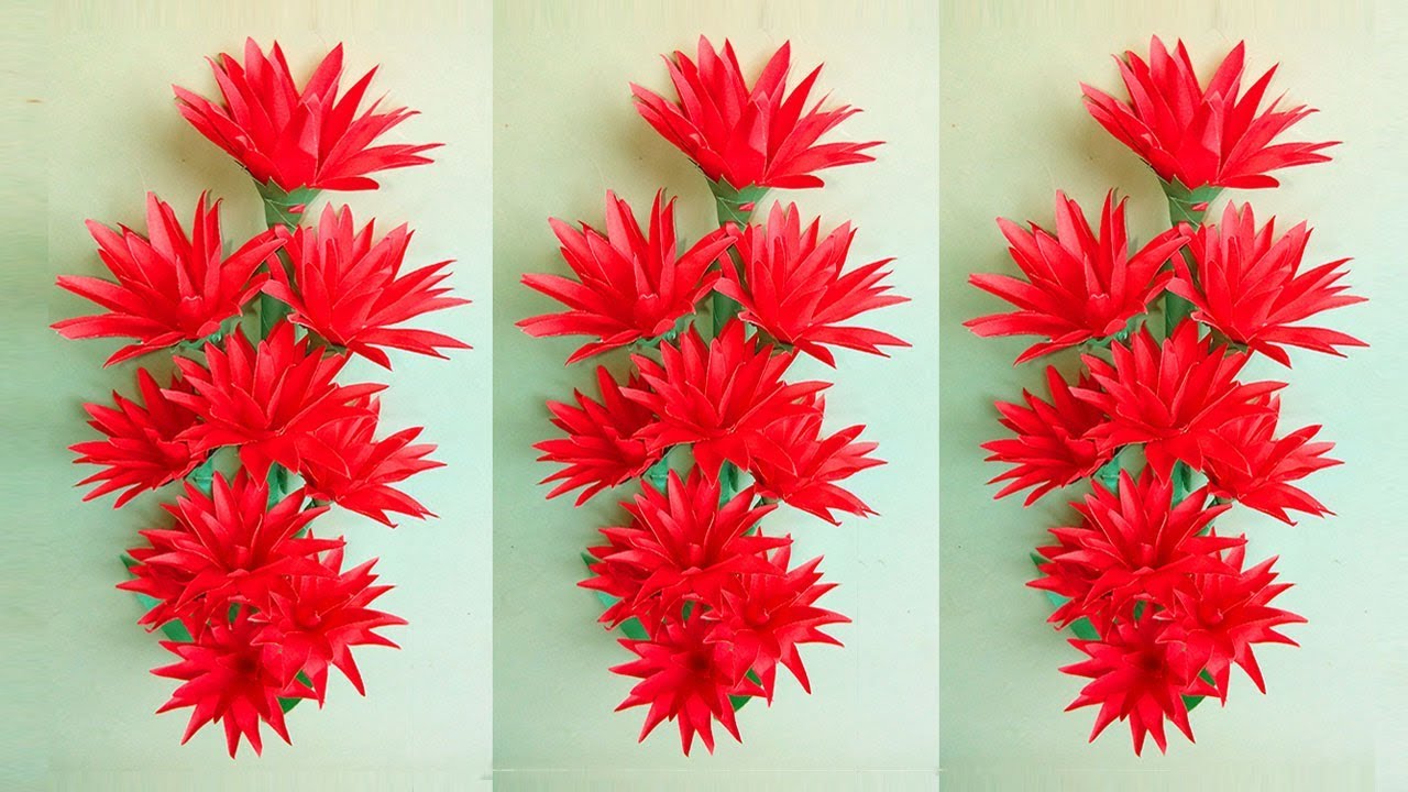 How To Make Flowers With Simple Color Paper PAPER FLOWER YouTube how-to-make-flowers-with-simple-color-paper-paper-flower-youtube