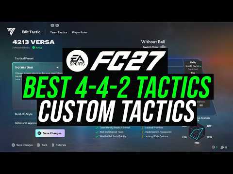 FC 27 - Best META 4-4-2 Custom Tactics & Formation (Explained with Gameplay)
