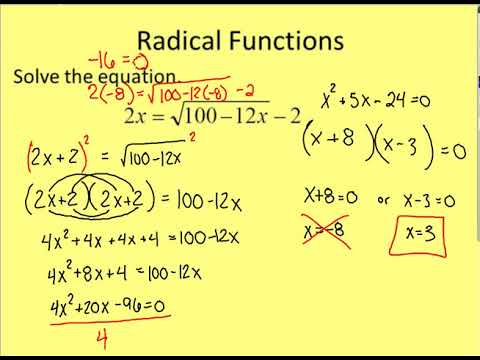 Section 2-1 Part B Power and Radical Functions - YouTube