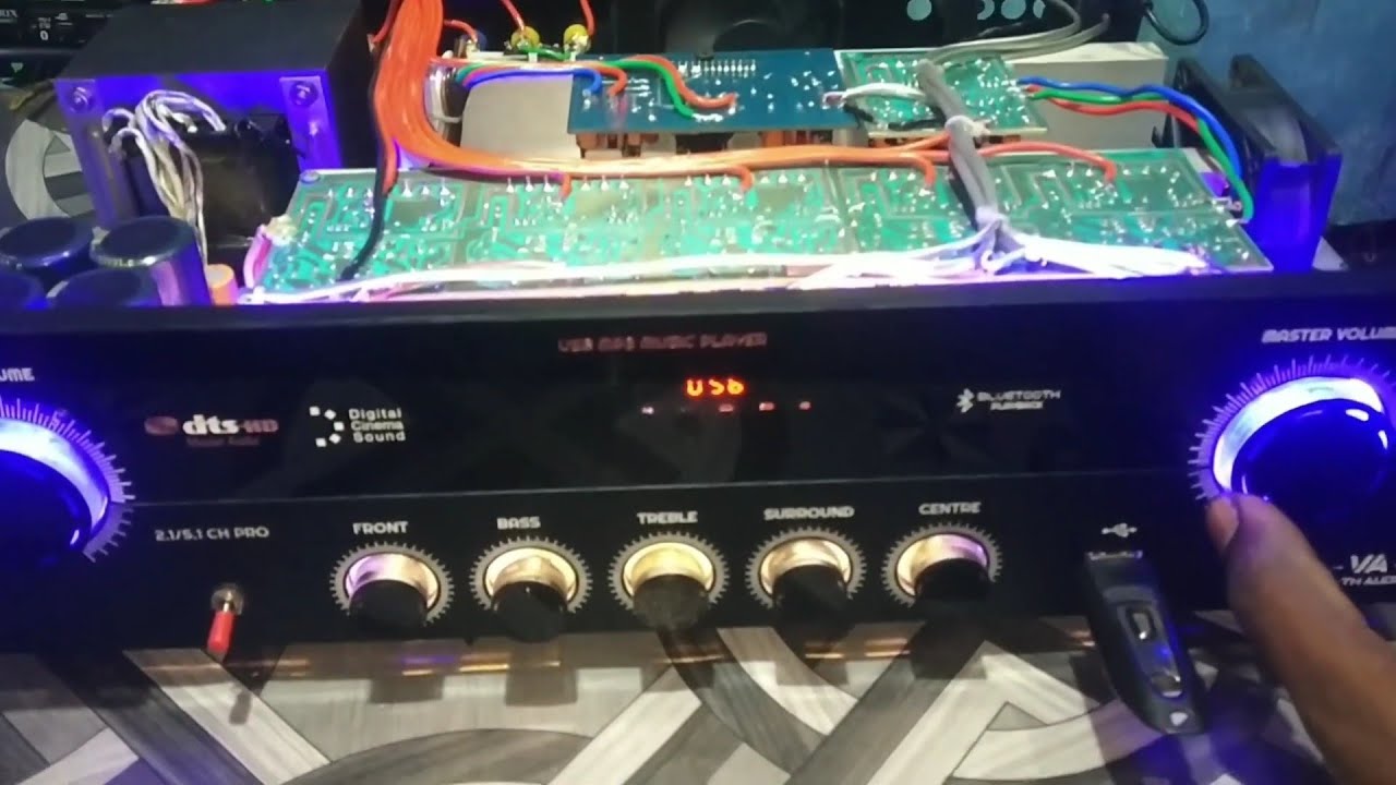 5.1 optical and coaxial dts amplifier 5200 &1943 transistor based home ...