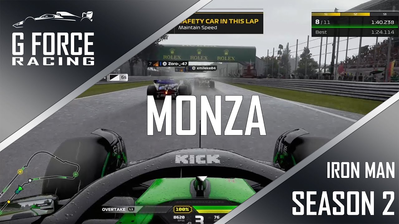 G-Force Racing IRON MAN League - Season 2 - Round 4 - Monza - YouTube