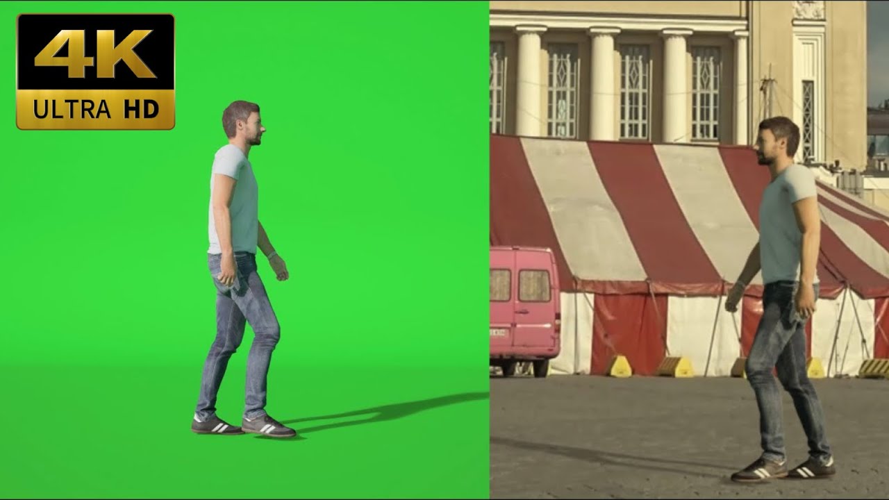 002 - Green Screen | Chroma Key | Character Man | 4K - YouTube