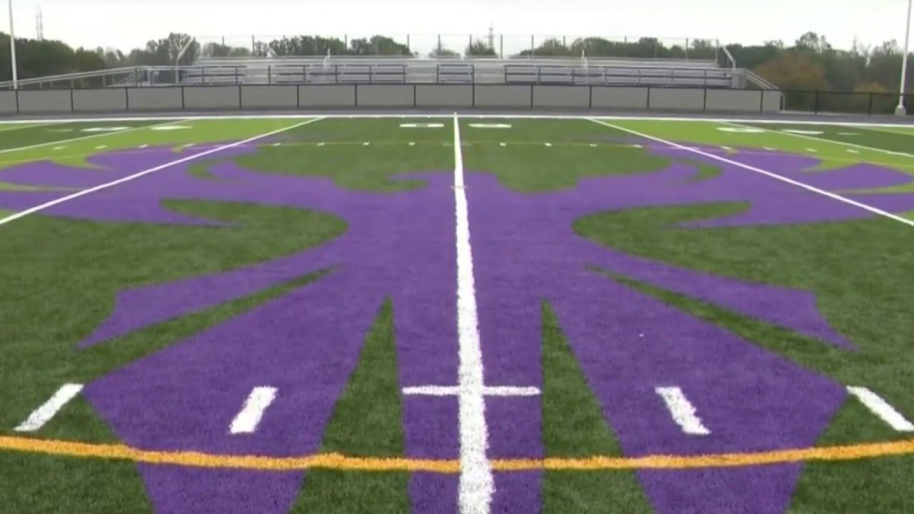 Pontiac High School celebrating new athletic field - YouTube
