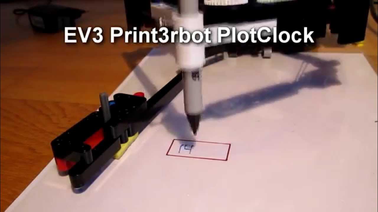 EV3 Print3rbot PlotClock - YouTube