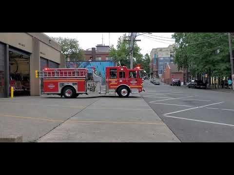 Seattle Fire Department Engine 25 Responding - YouTube