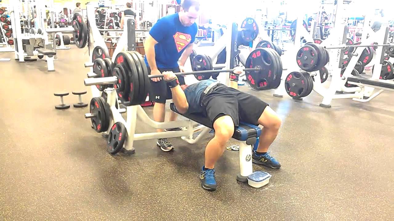 Reverse Grip Bench Press: 345 lb x 5 (5RM) - YouTube
