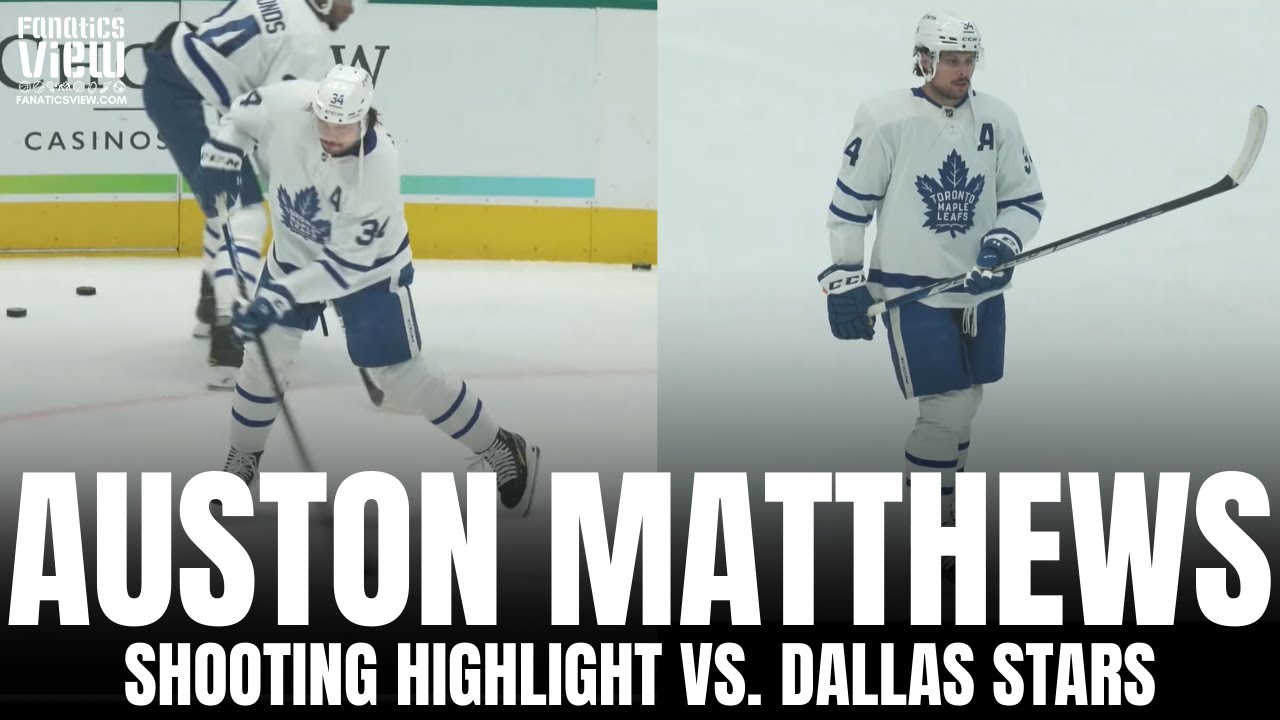 Auston Matthews Shooting & Pre-Game Warm Up Highlight for Toronto Maple ...