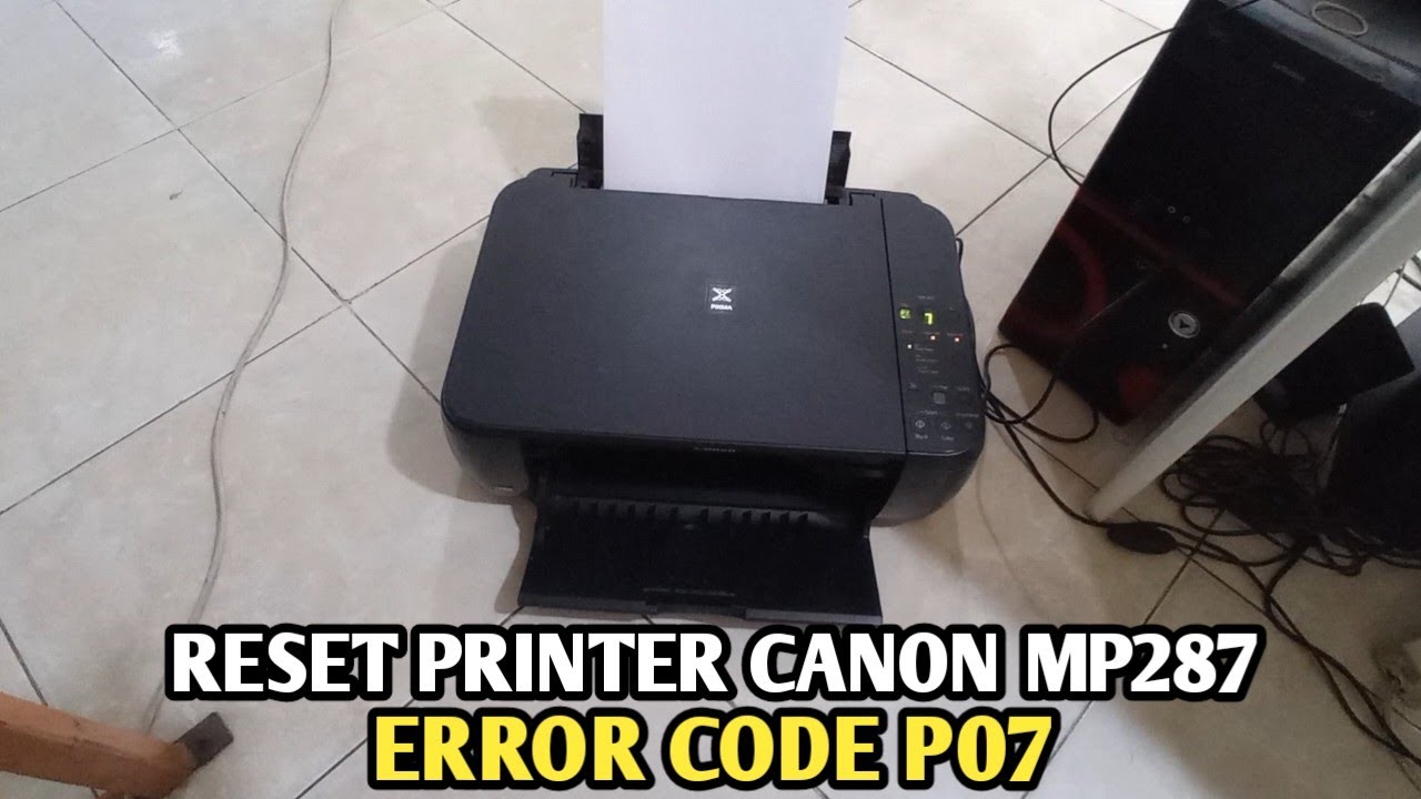 cara reset printer Canon mp287 - YouTube