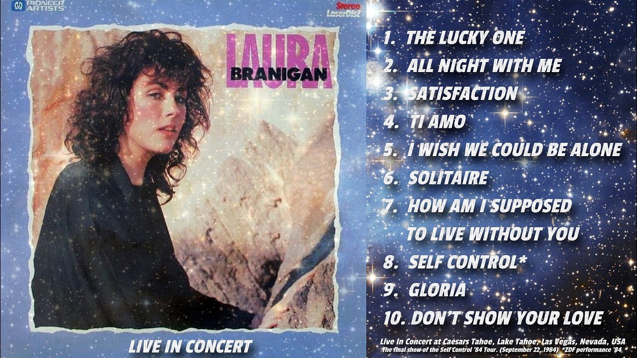 LAURA BRANIGAN 🎤👄 LIVE IN CONCERT 1984 🎬📼 MUSIC VIDEO 'SELF CONTROL ...