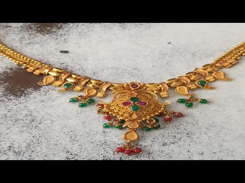 Latest jewellery design Naklesh set/ making video !! - YouTube