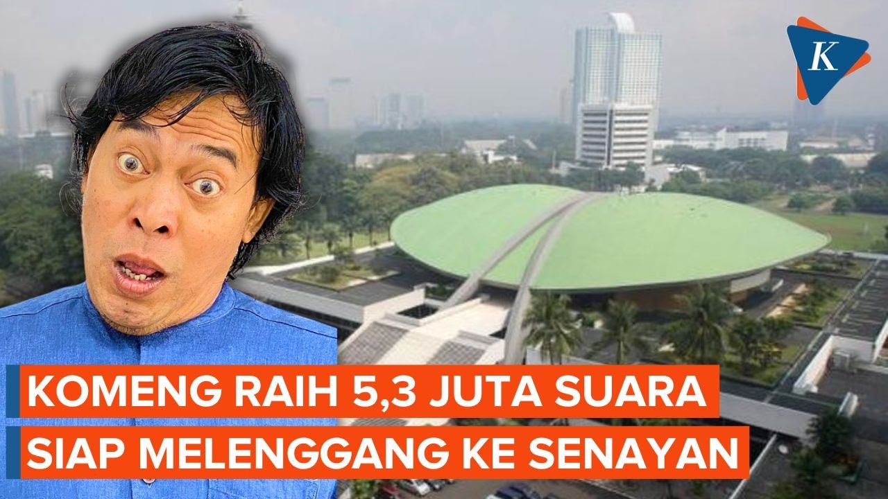 Komeng Kantongi 5,3 Juta Suara, Tertinggi di DPD Jawa Barat - YouTube