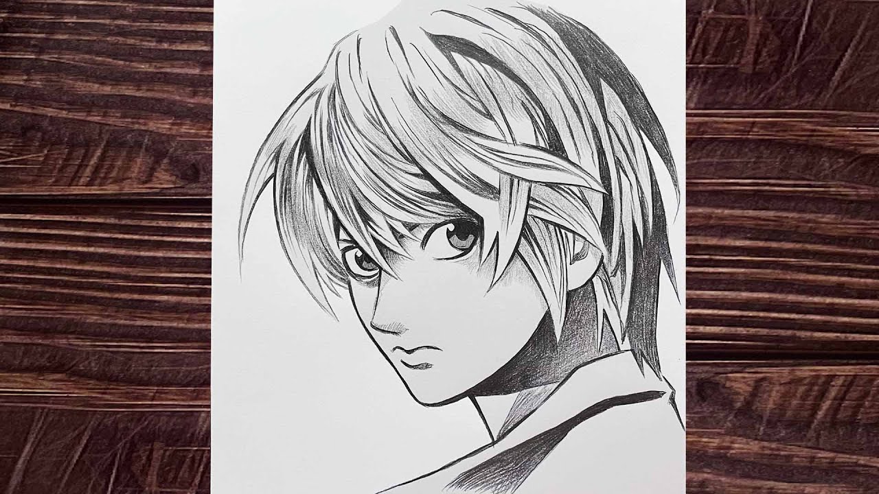 How to draw Kira - Light Yagami - [Death Note] | Easy to draw - YouTube