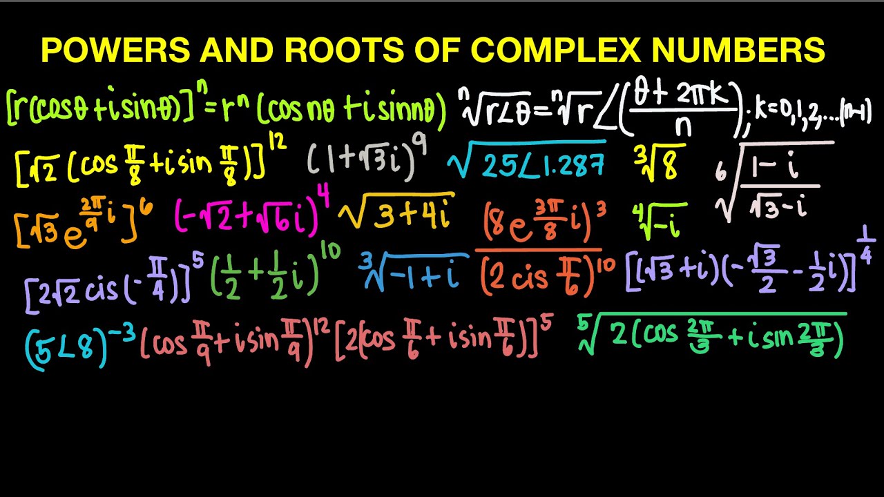 De Moivre’s Theorem: Powers and Roots of Complex Numbers (Live Stream ...