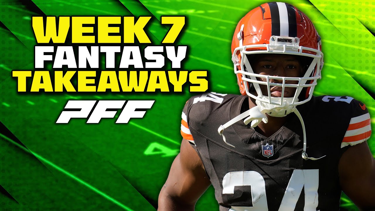 NFL Week 7 Recap: Immediate fantasy football takeaways | PFF - YouTube