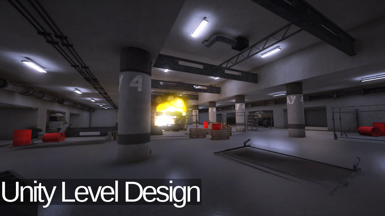 Unity 5 Level Design - The Vehicle Bay - YouTube