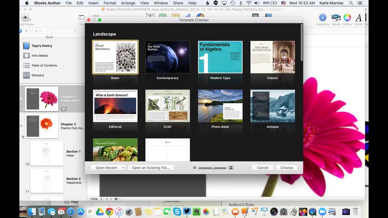 Combining multiple iBooks Author projects - YouTube
