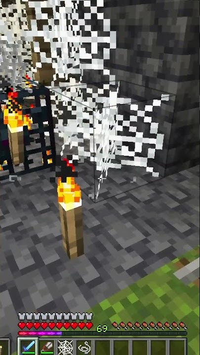 COBWEBS HOW AND WHERE IN MINECRAFT - YouTube