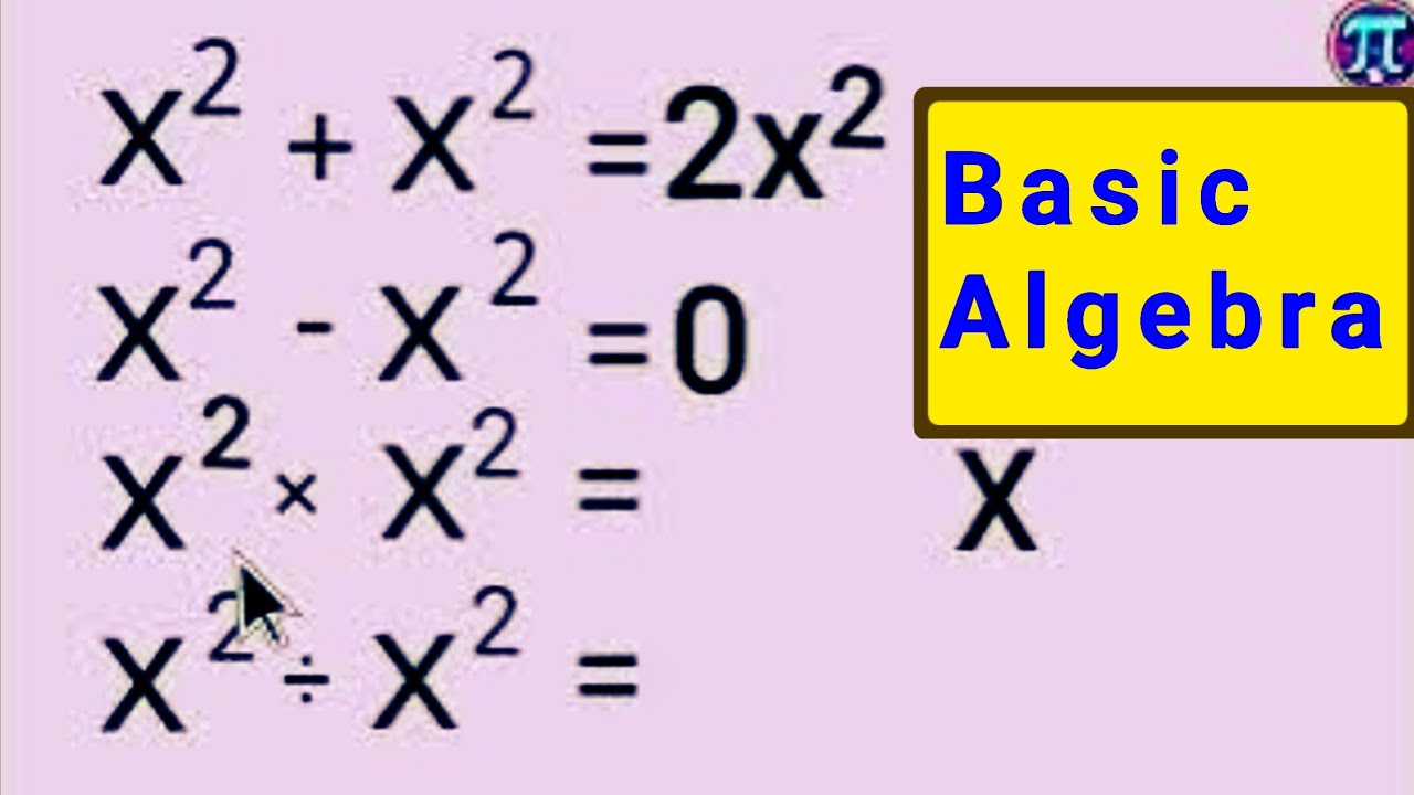 Basic algebra 01 for primary level - YouTube