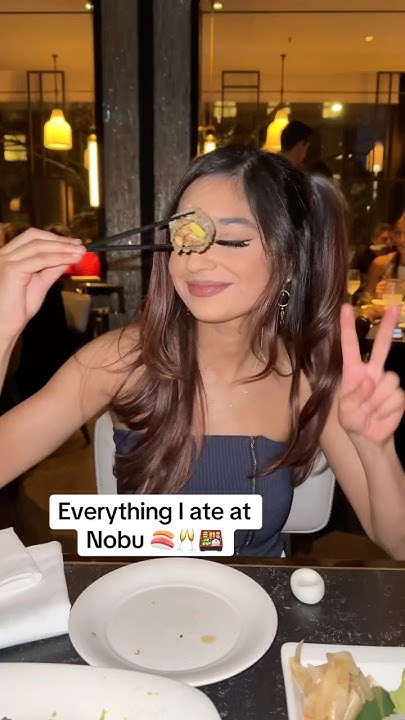 😱 EVERYTHING I ATE AT NOBU! - YouTube