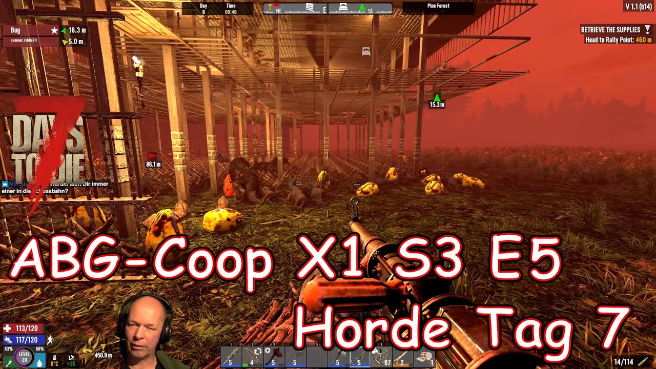 7DTD - A22 S3 ABG-Coop - E5: Base-Ausbau, Horde und Quests (Tag 7...9 ...