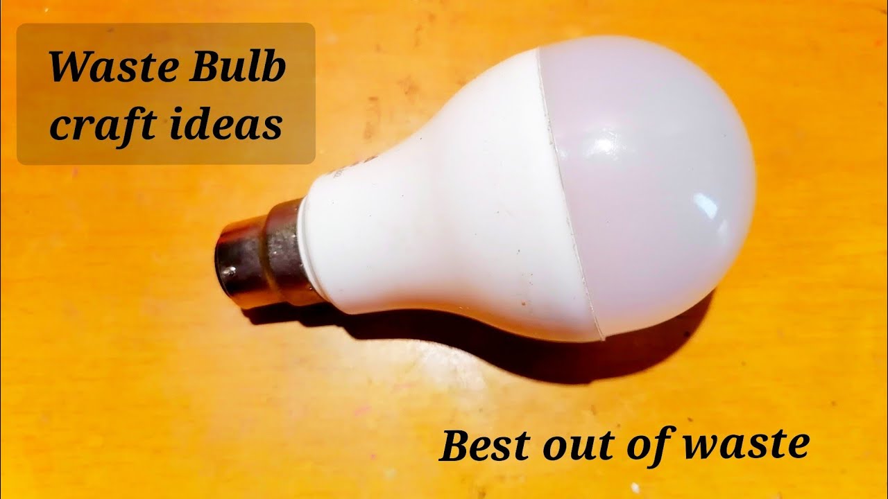 Best out of waste/ DIY craft with bulb /DIY Doll using bulb/Waste Bulb ...