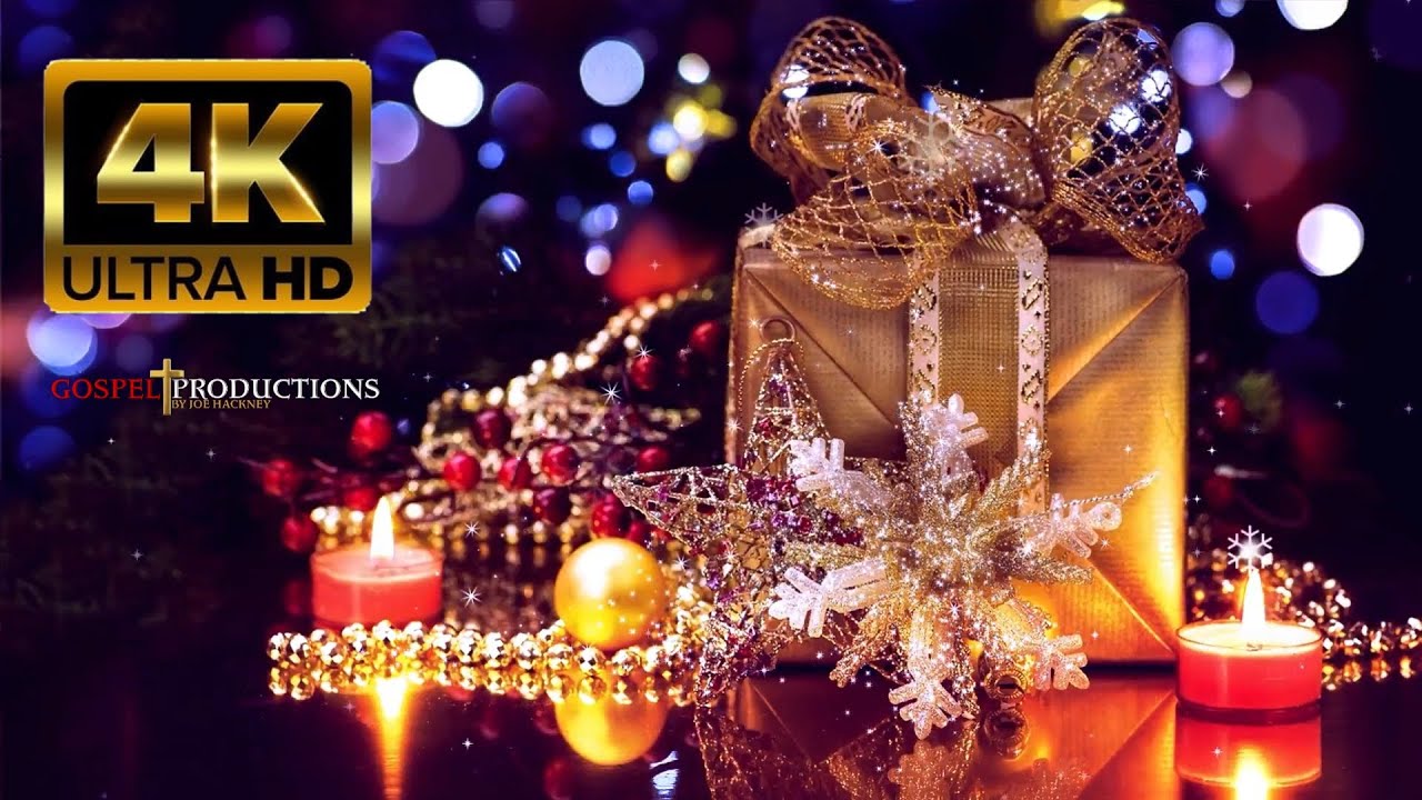 Free No Copyright 4k Christmas Gift Box Presents Stars shine glitter ...