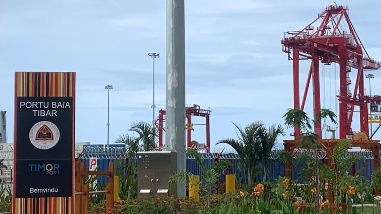 Cepat dan hebat bangunan cina 🔥 “Portu Tibar” Pelabuhan Baru Tibar Dili ...