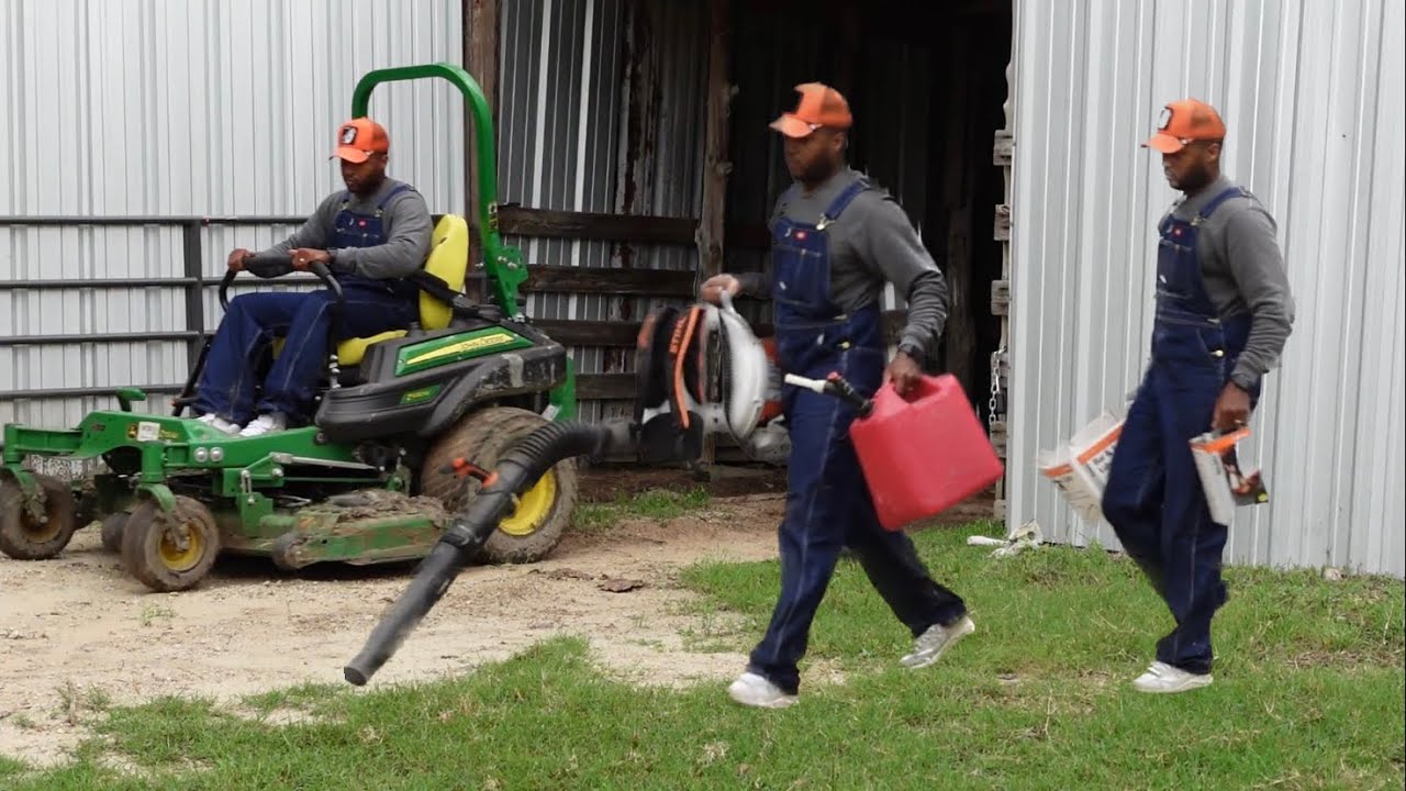 Lawn Care Equipment Setup and Full Day of Mowing - YouTube