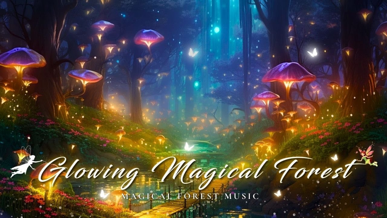 Relax with the Glowing Magical Forest🌟Enchanting Forest Music to Bring ...