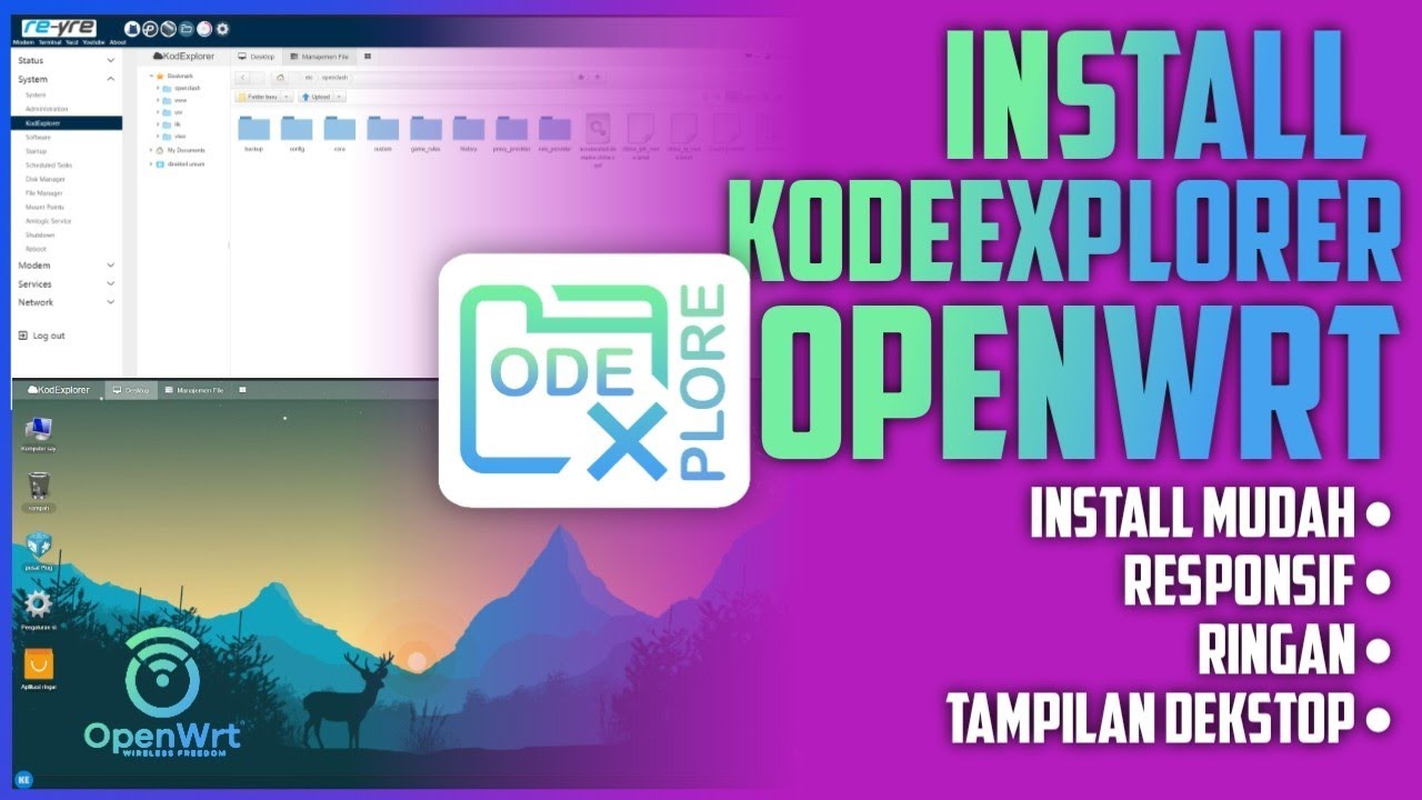 Tutorial ⭕ Cara Instal KodExlporer Di Openwrt dengan mudah - YouTube