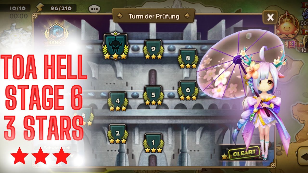 TOA Hell Stage 6 Felleria 3 Stars // December 2022 - YouTube