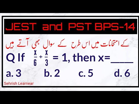 Math For PST JEST VIQ 3 - YouTube