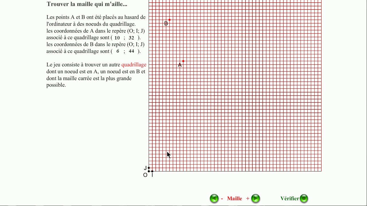 Plus grand diviseur commun avec un quadrillage. - YouTube