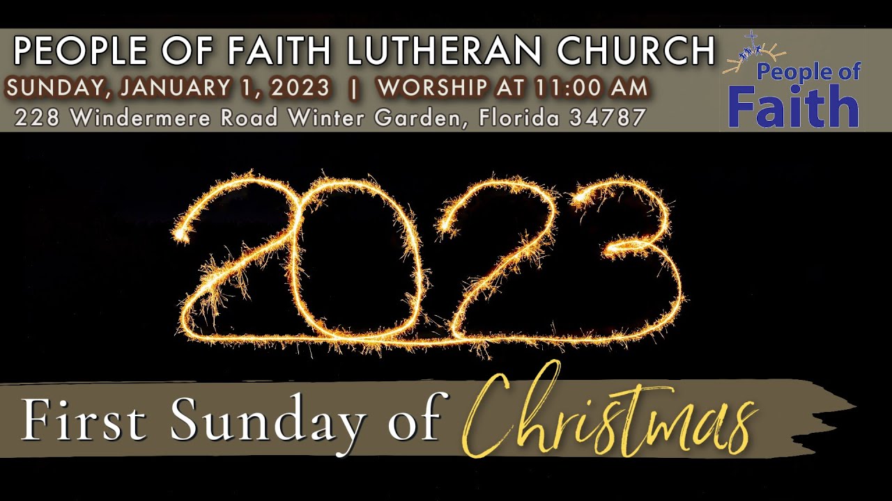 Sunday, January 1, 2023 ~ First Sunday of Christmas - YouTube