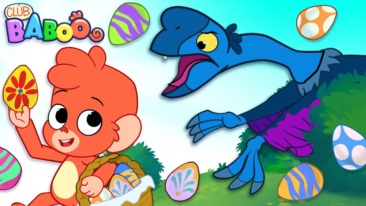Club Baboo Easter Dino Cartoon | Find all the Easter Eggs with Baboo ...