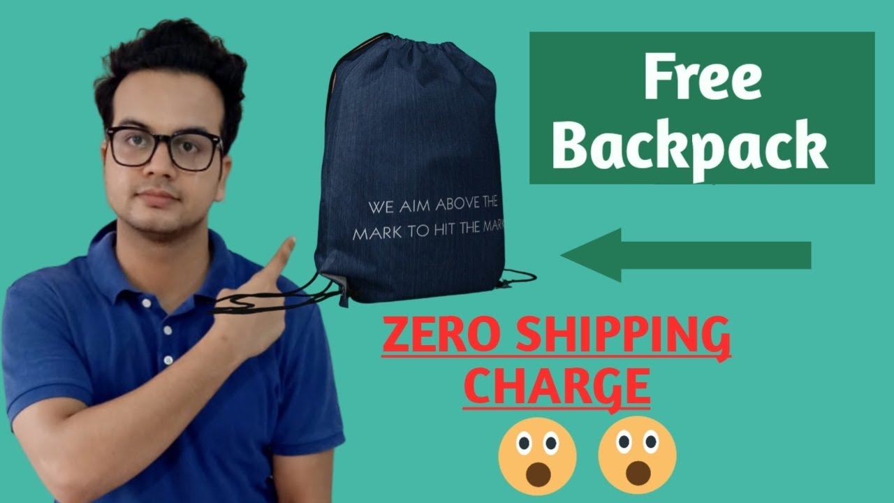 Free Backpack | Zero delivery Charge | Limited time offer | Free Gift ...