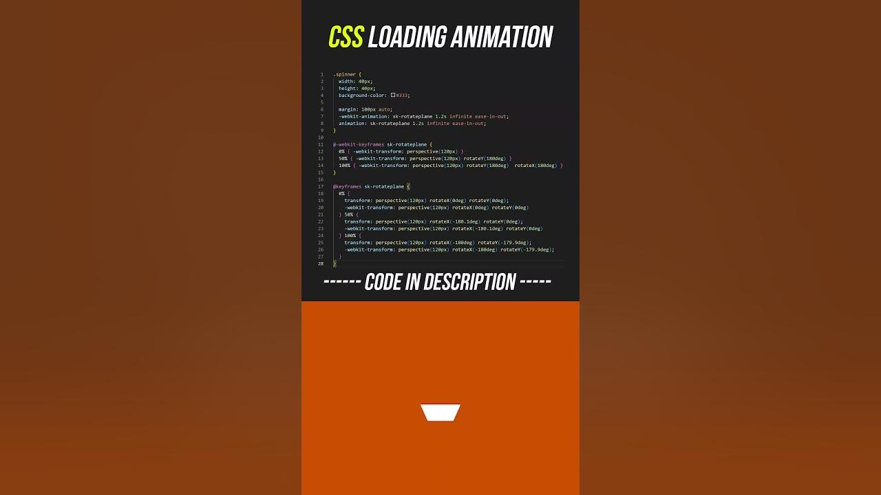 Css Loading Animation Htmlcssjavascripttutorial Css Shorts Youtube
