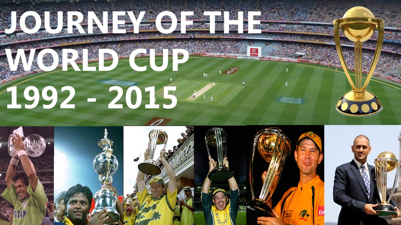 Journey of the Cricket World Cup 1992 to 2015 - YouTube
