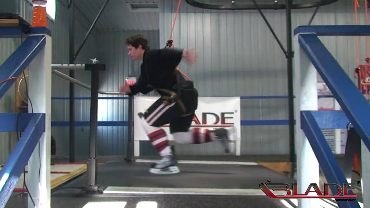 Developing Stride with the WOODWAY Blade Skating Treadmill - YouTube