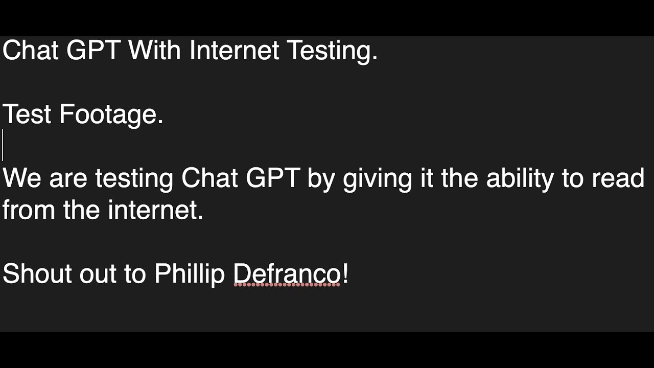 Chat GPT with internet. Testing Video Short. - YouTube