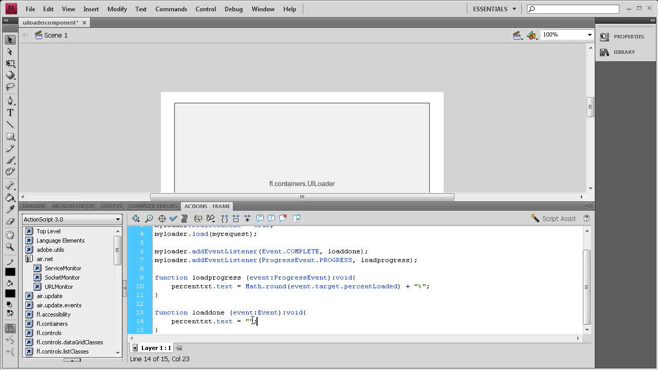 Flash Tutorial The Ui Loader Component HD - YouTube