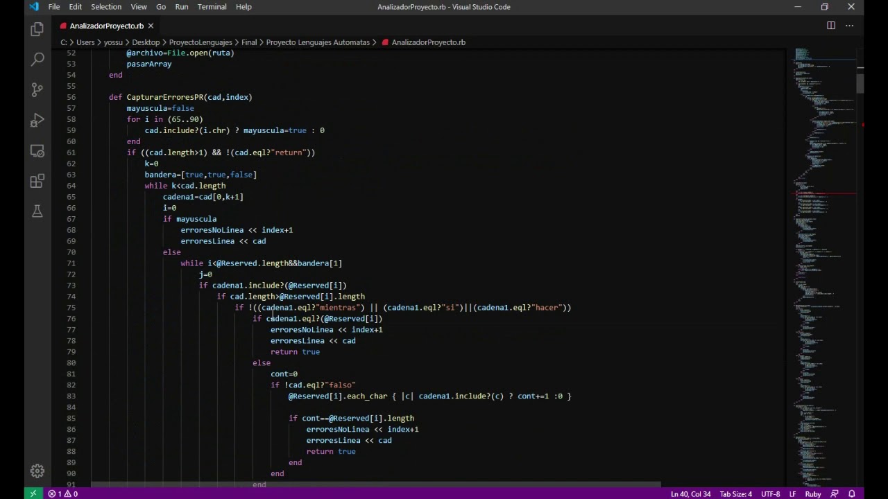 Analizador Léxico de un compilador. En ruby - YouTube